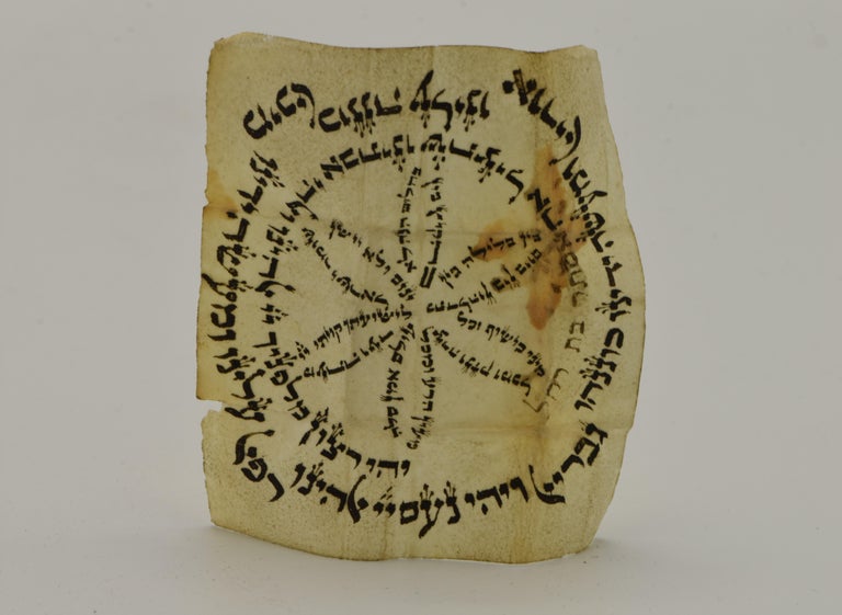 Early 19th Century Dutch Gold Jewish Amulet Case with Hebrew Parchment ...