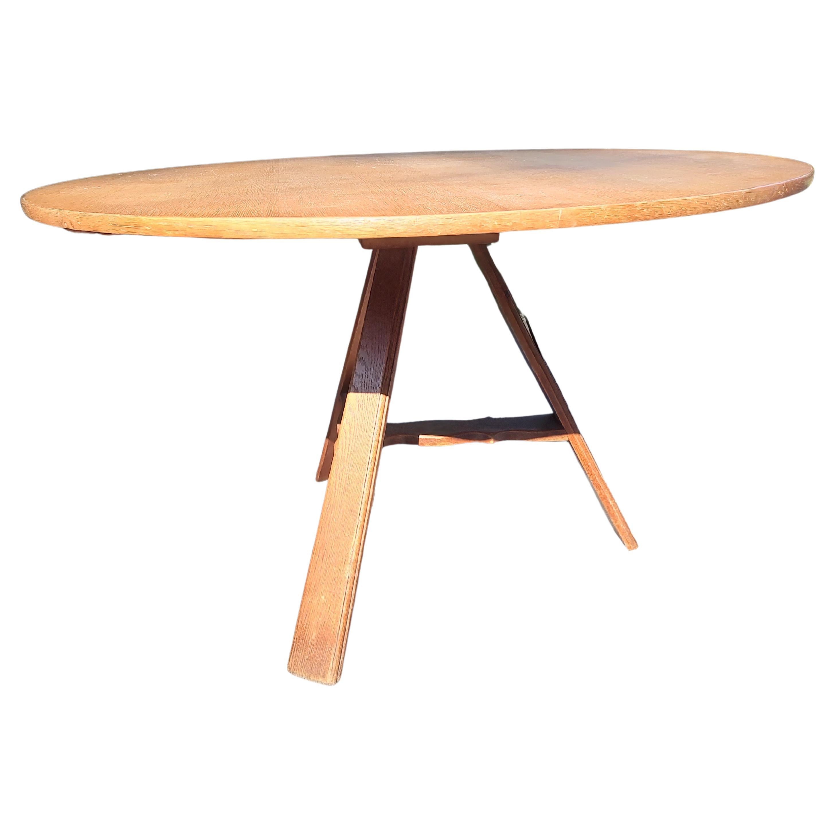 12FT 1900 Royal Dutch Antique Oak Table For Sale at 1stDibs