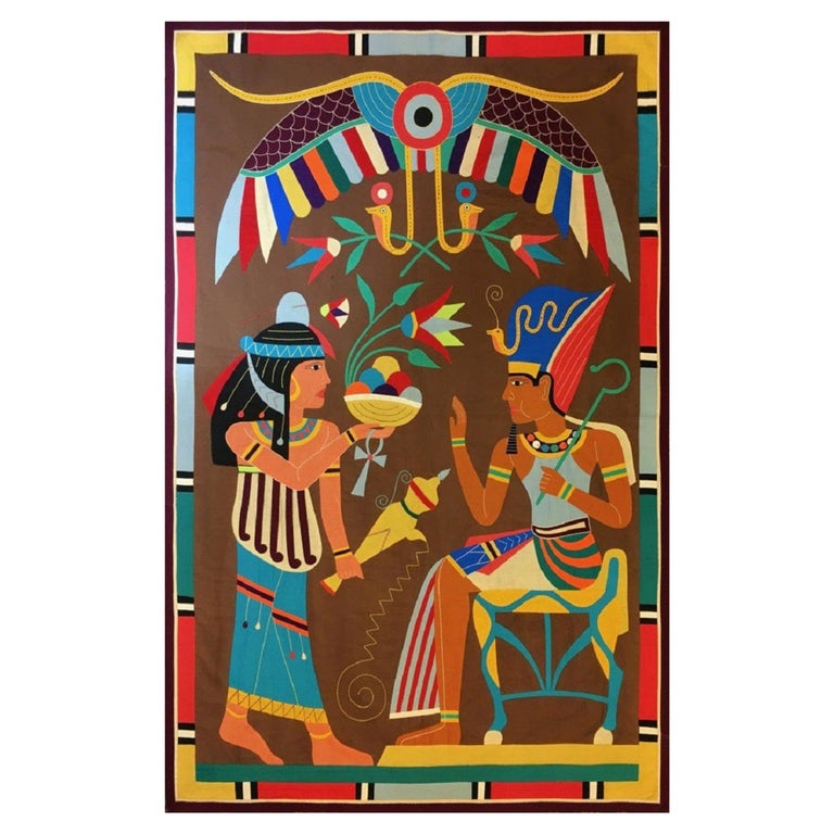 Early 19th Century Egyptian Cotton Applique Tapestry at 1stDibs