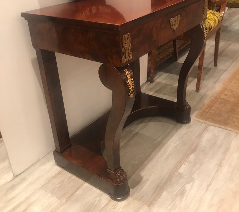 Early 19th Century Empire Mahogany Vanity with Ormolu Mounts For Sale ...
