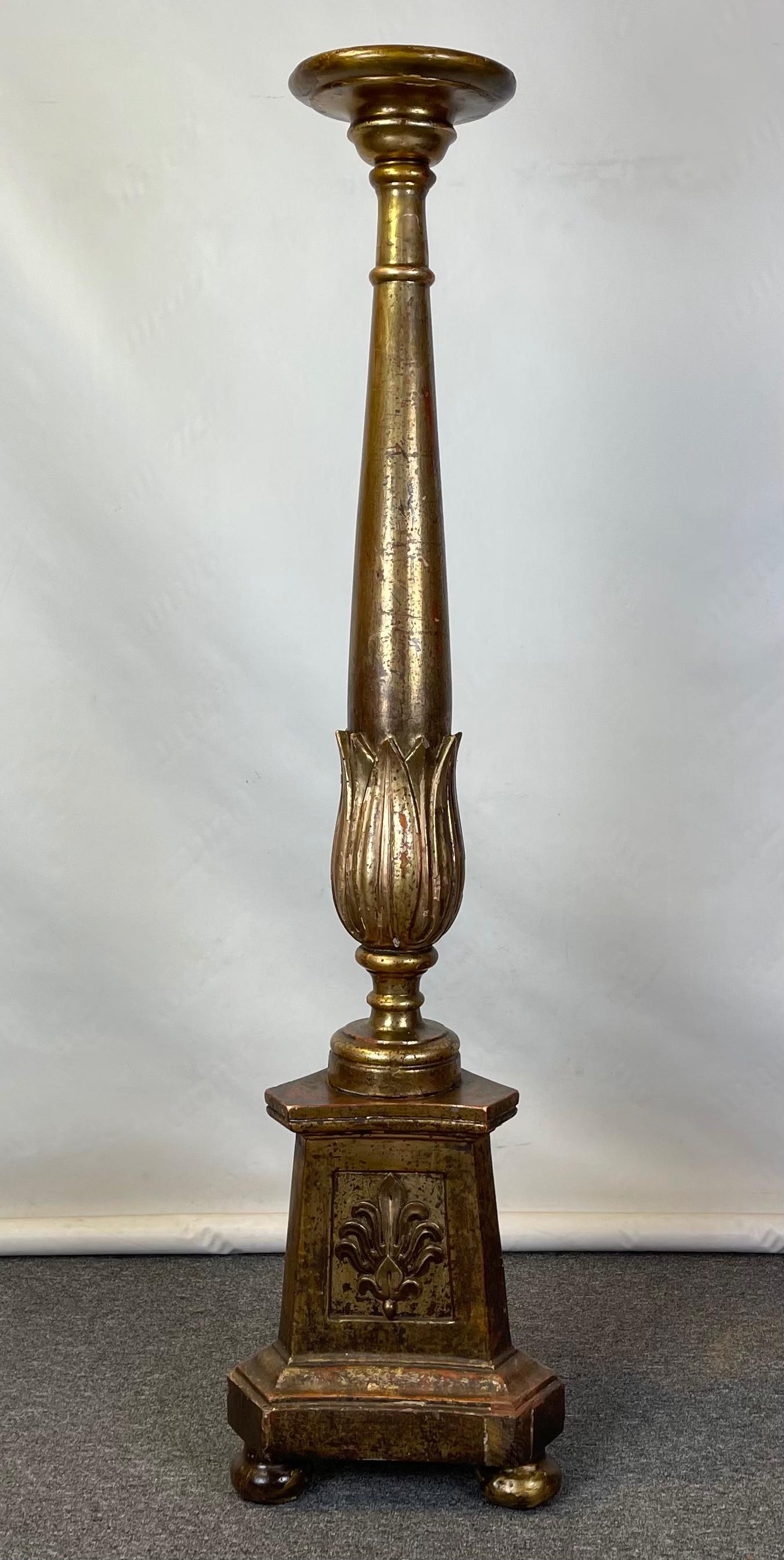 Early 19th Century English Gilt Wood Torchiere or Pedestal For Sale at ...