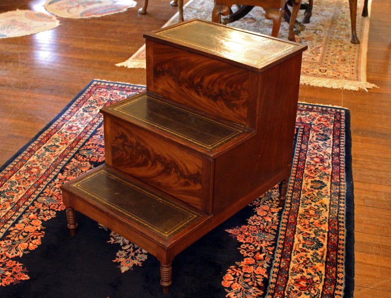 Early 19th Century English Library Steps, Regency Design and Period at ...
