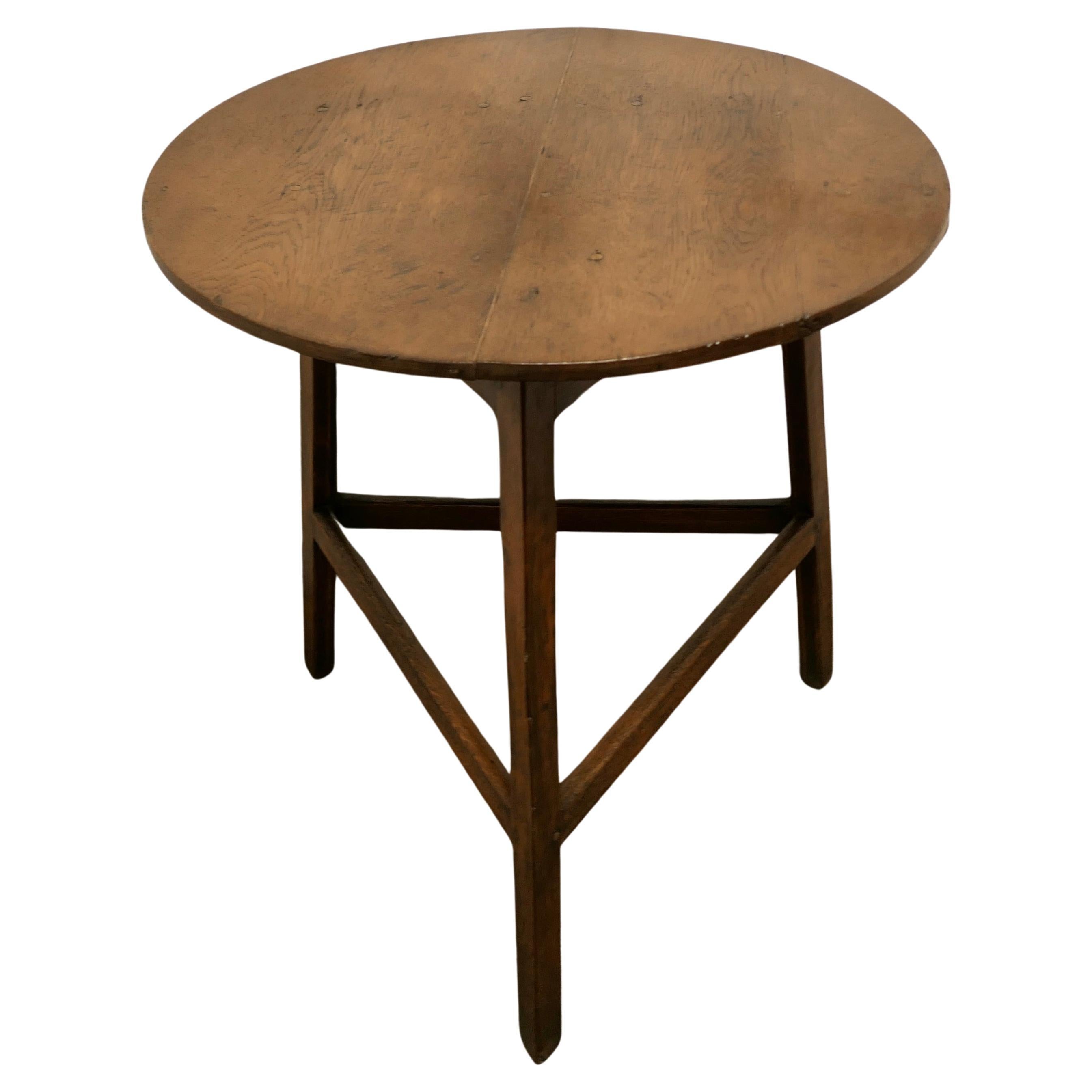 Stunning Large 18th Century Oak Cricket Table at 1stDibs