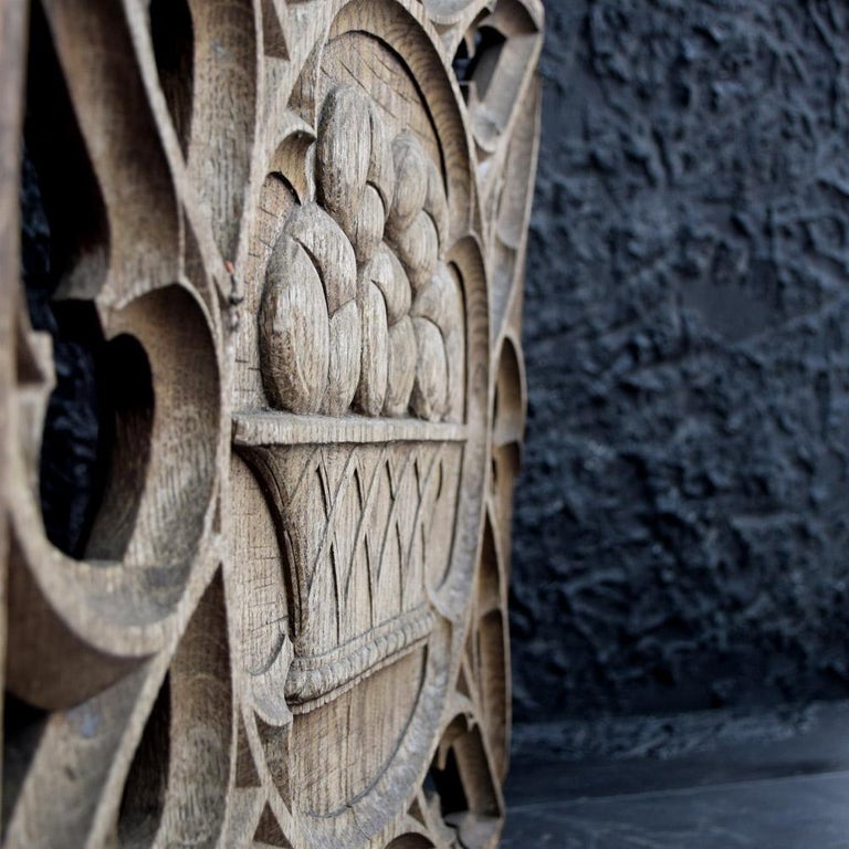 Early 19th Century English Oak Gothic Open Tracery For Sale at 1stDibs