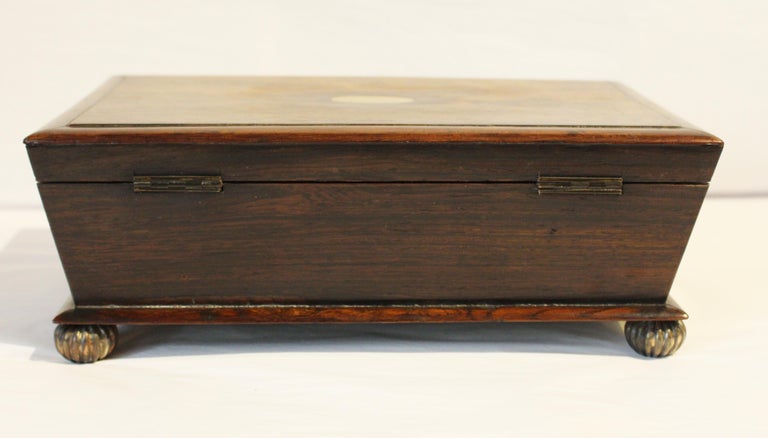 Early 19th Century English Regency Jewelry Box For Sale at 1stDibs