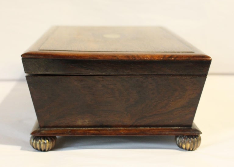 Early 19th Century English Regency Jewelry Box For Sale at 1stDibs