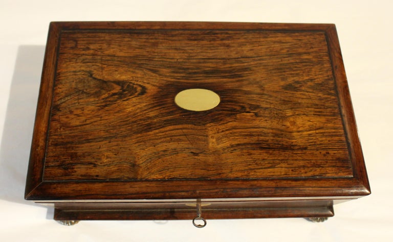 Early 19th Century English Regency Jewelry Box For Sale at 1stDibs