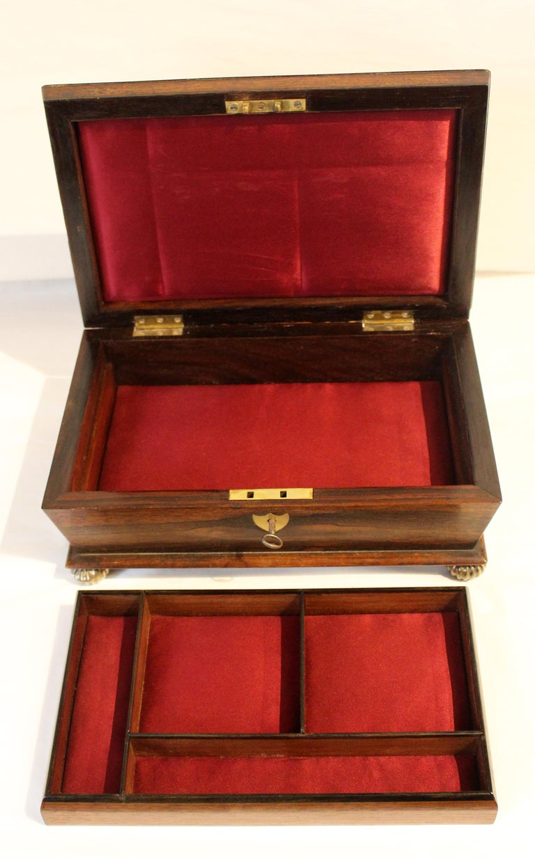 Early 19th Century English Regency Jewelry Box For Sale at 1stDibs