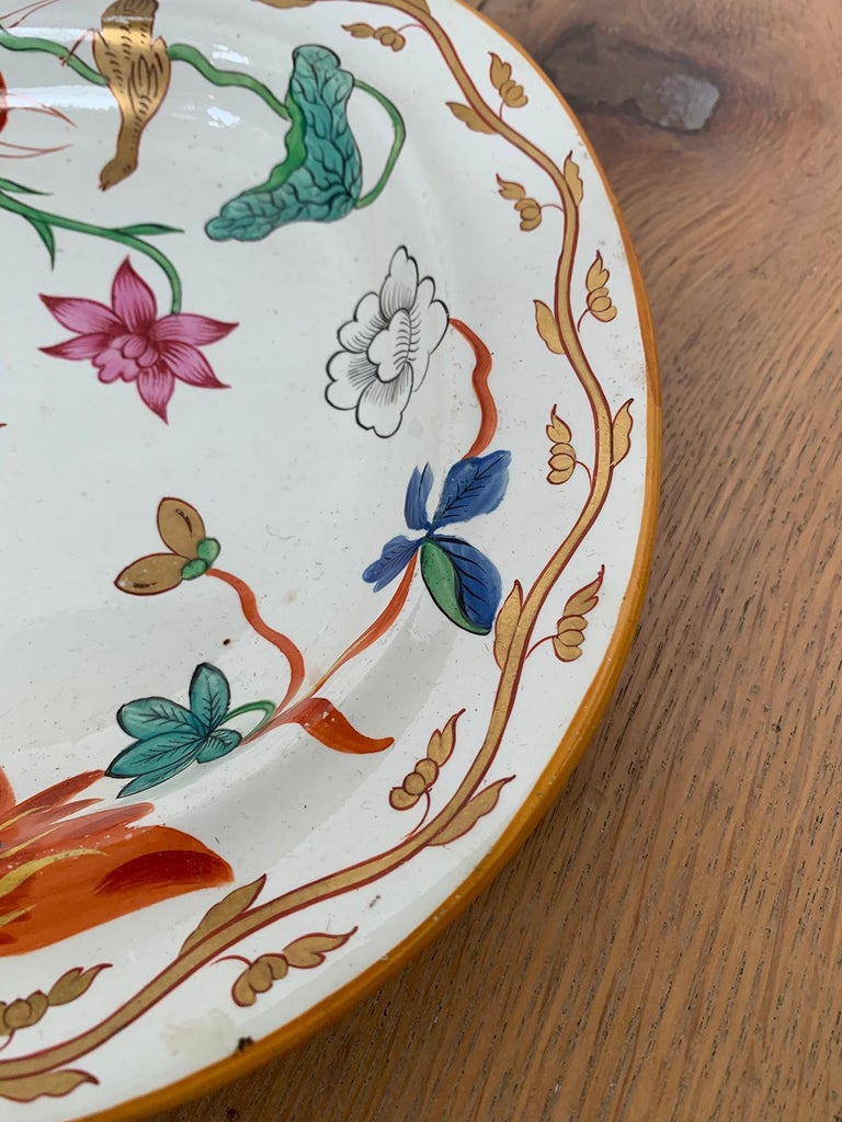 Early 19th Century English Spode Oval Serving Plate with Birds ...