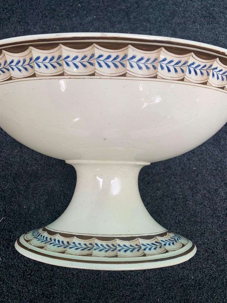 Early 19th Century English Wedgwood Creamware Compote Bowl Lag and ...