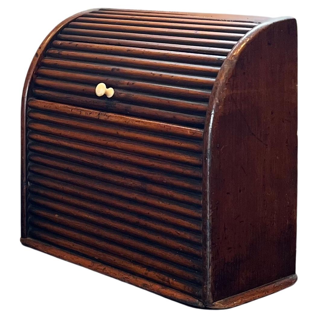 Early 19th Century English Wooden Letter Box For Sale at 1stDibs