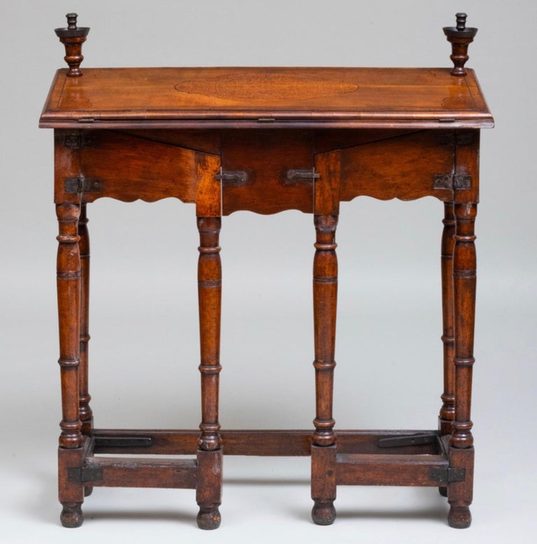 17th Century Flemish Marquetry Writing Table at 1stDibs