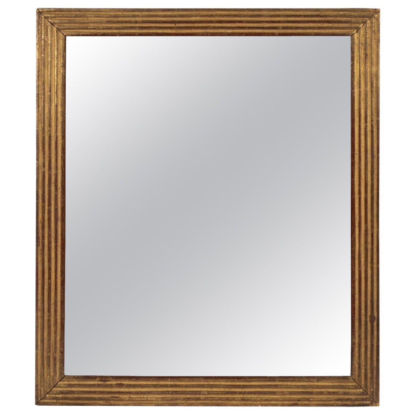 Early 19th Century Fluted Giltwood Mirror at 1stDibs