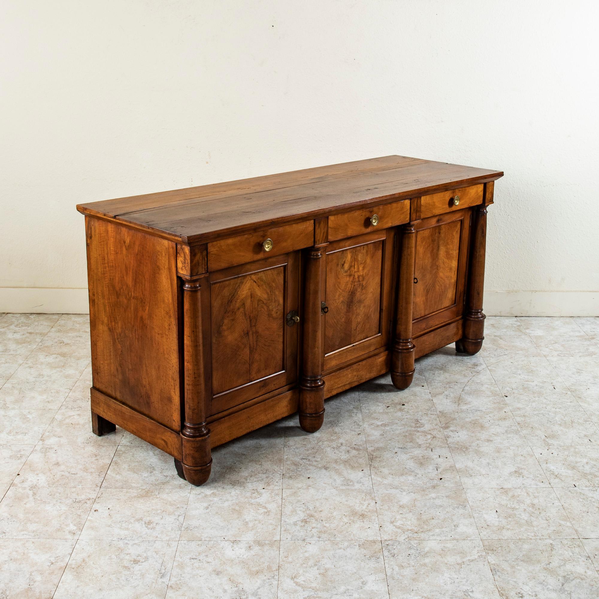 Early 19th Century French Empire Period Walnut Enfilade or Sideboard at ...