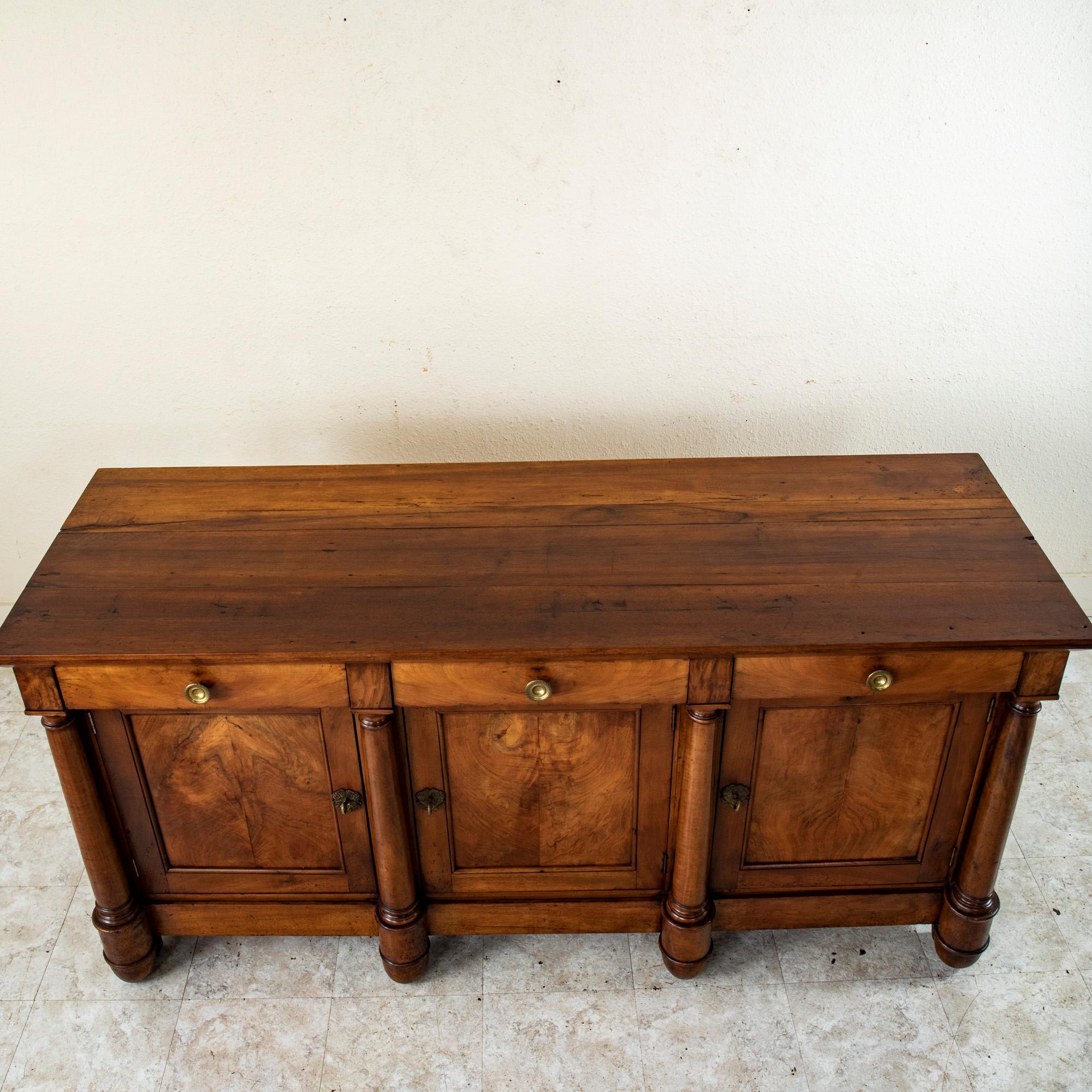 Early 19th Century French Empire Period Walnut Enfilade or Sideboard at ...