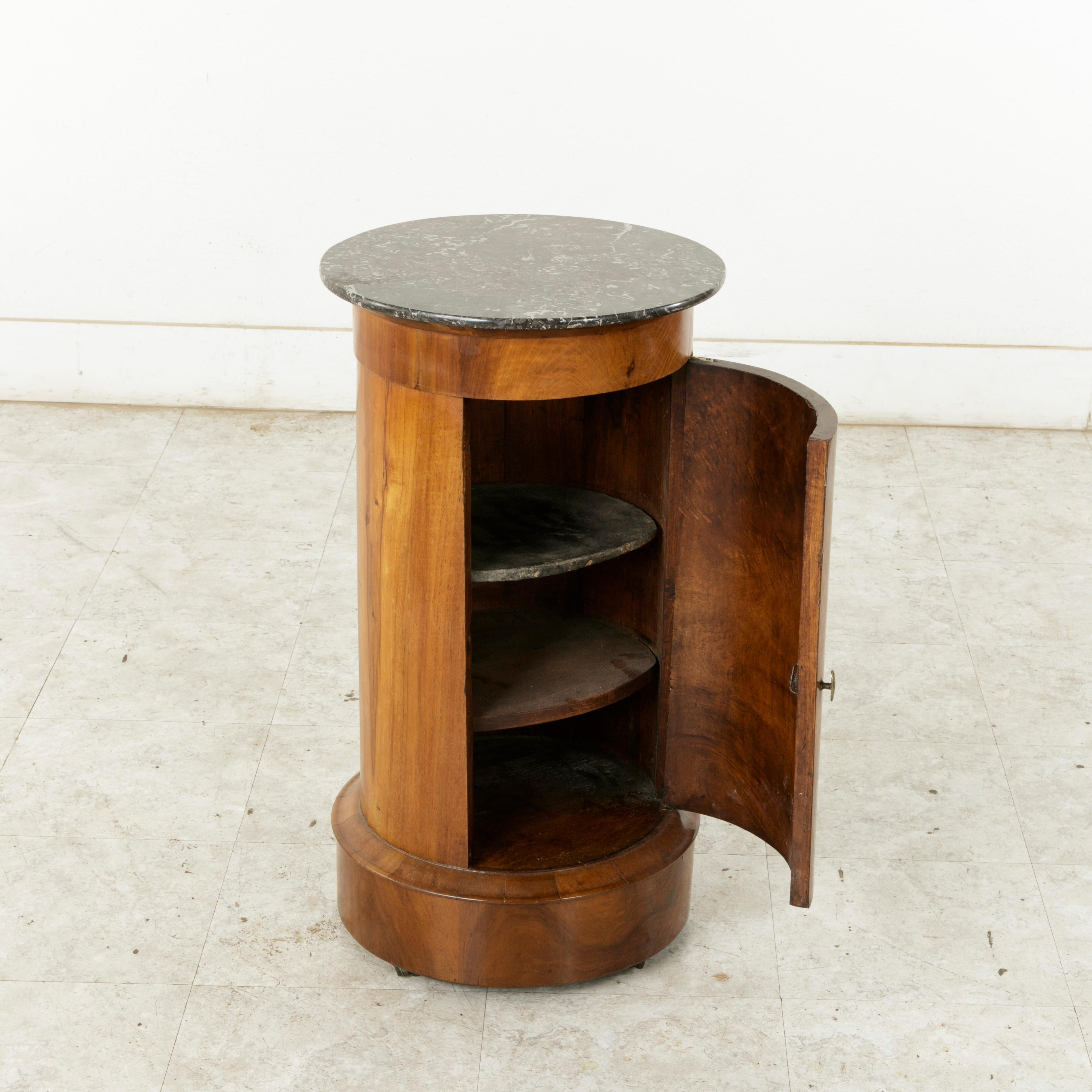 Early 19th Century French Empire Period Walnut Somno Drum Table, Side ...