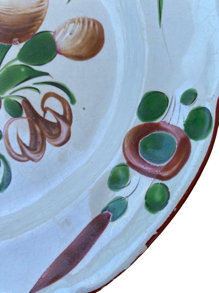 Early 19th Century French Faience Decorative Plates For Sale at 1stDibs
