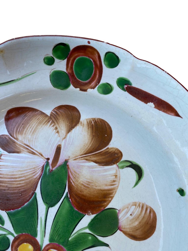 Early 19th Century French Faience Decorative Plates For Sale at 1stDibs