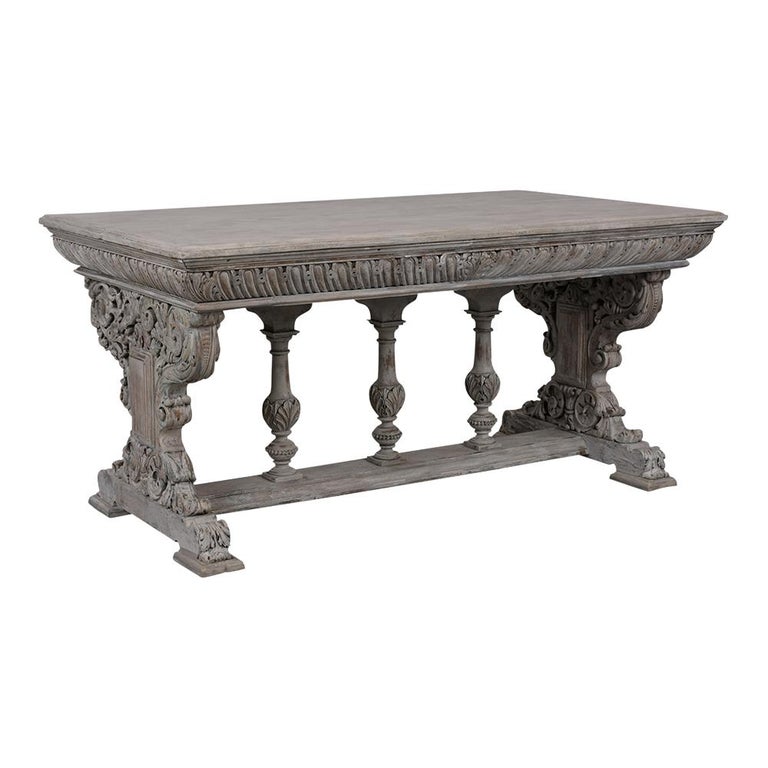 Antique French Renaissance Library Table at 1stDibs