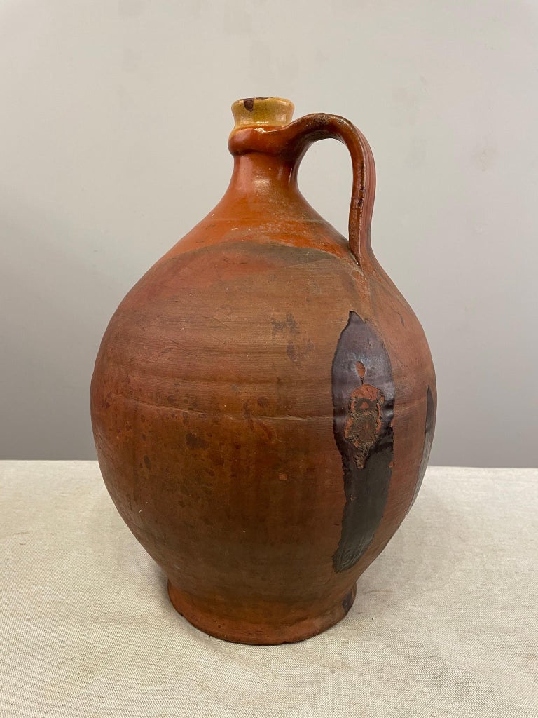 Early 19th Century French Terracotta Water Jug For Sale at 1stDibs