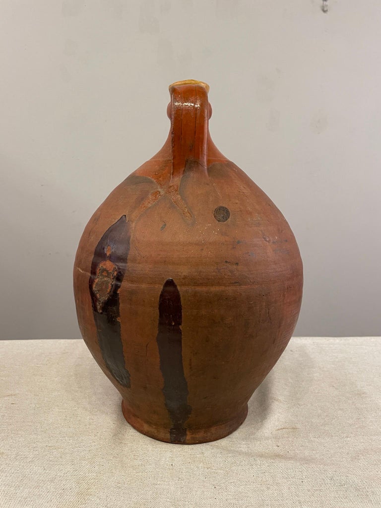 Early 19th Century French Terracotta Water Jug For Sale at 1stDibs
