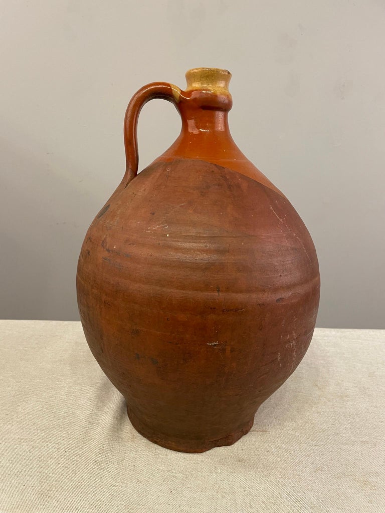 Early 19th Century French Terracotta Water Jug For Sale at 1stDibs