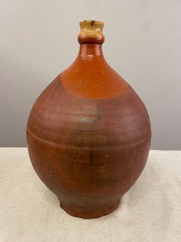 Early 19th Century French Terracotta Water Jug For Sale at 1stDibs