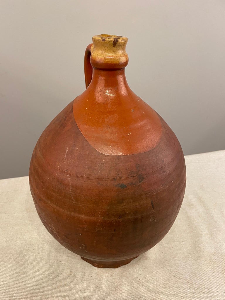 Early 19th Century French Terracotta Water Jug For Sale at 1stDibs