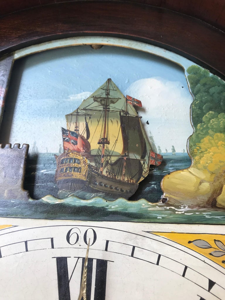 Early 19th Century George III Rocking Ship Automaton Longcase Clock For ...