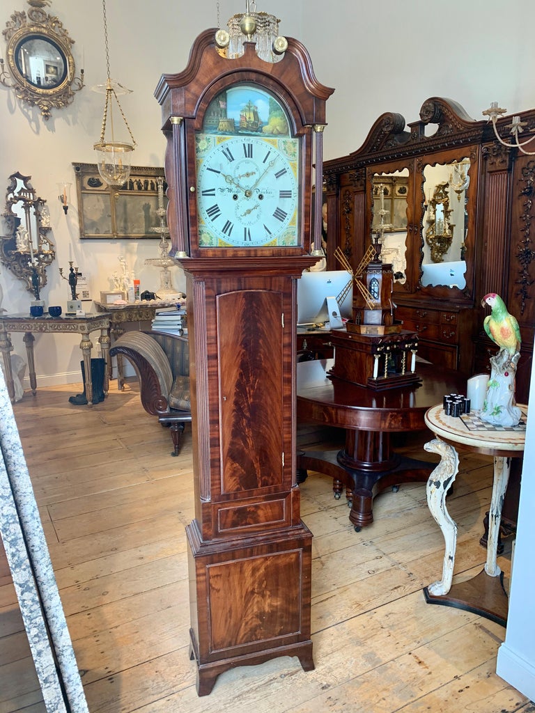Early 19th Century George III Rocking Ship Automaton Longcase Clock For ...