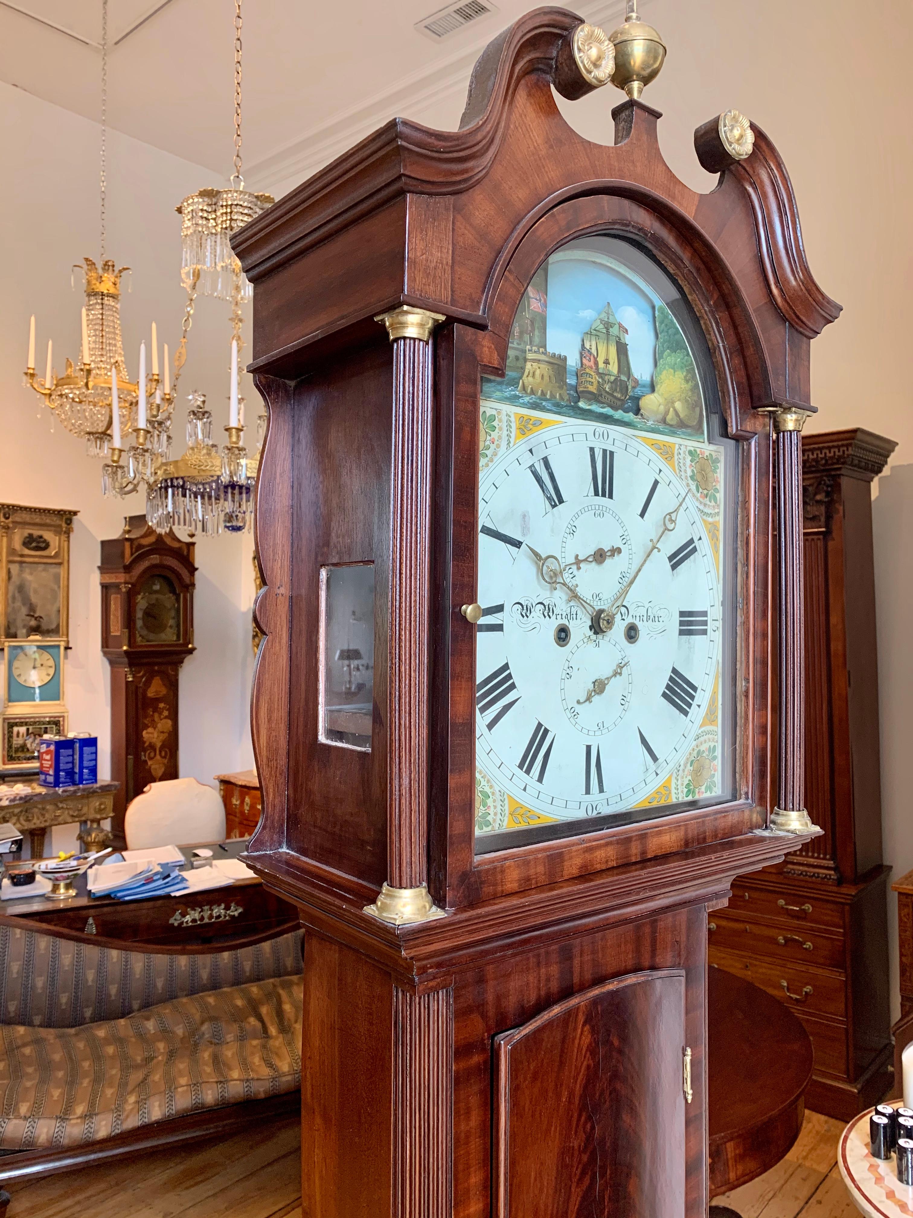 Early 19th Century George III Rocking Ship Automaton Longcase Clock For Sale at 1stDibs | ship ...