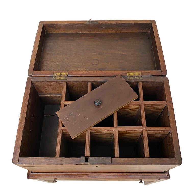 Early 19th Century Georgian Walnut Cellarette on Stand at 1stDibs