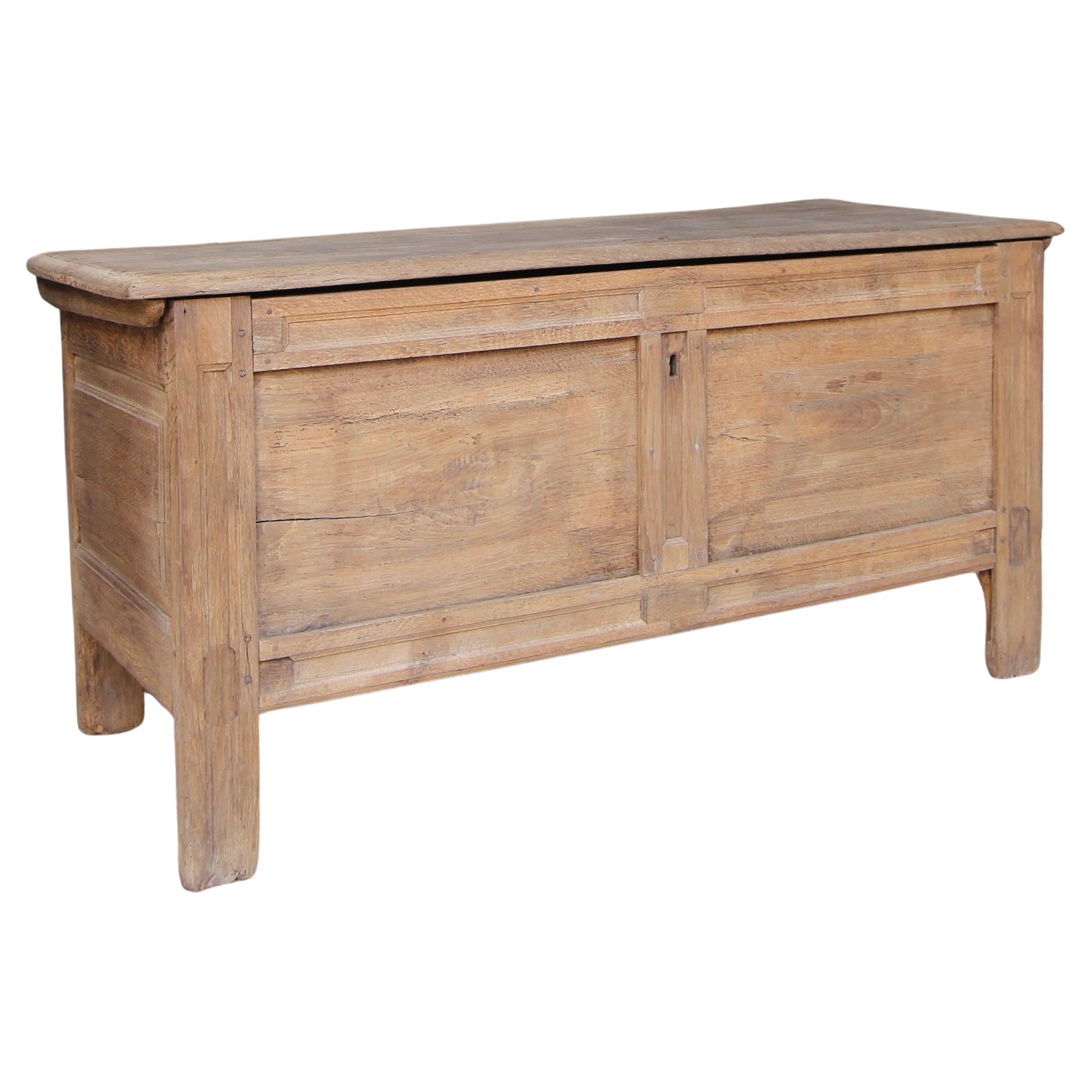 Early 19th Century German Oak Chest For Sale at 1stDibs
