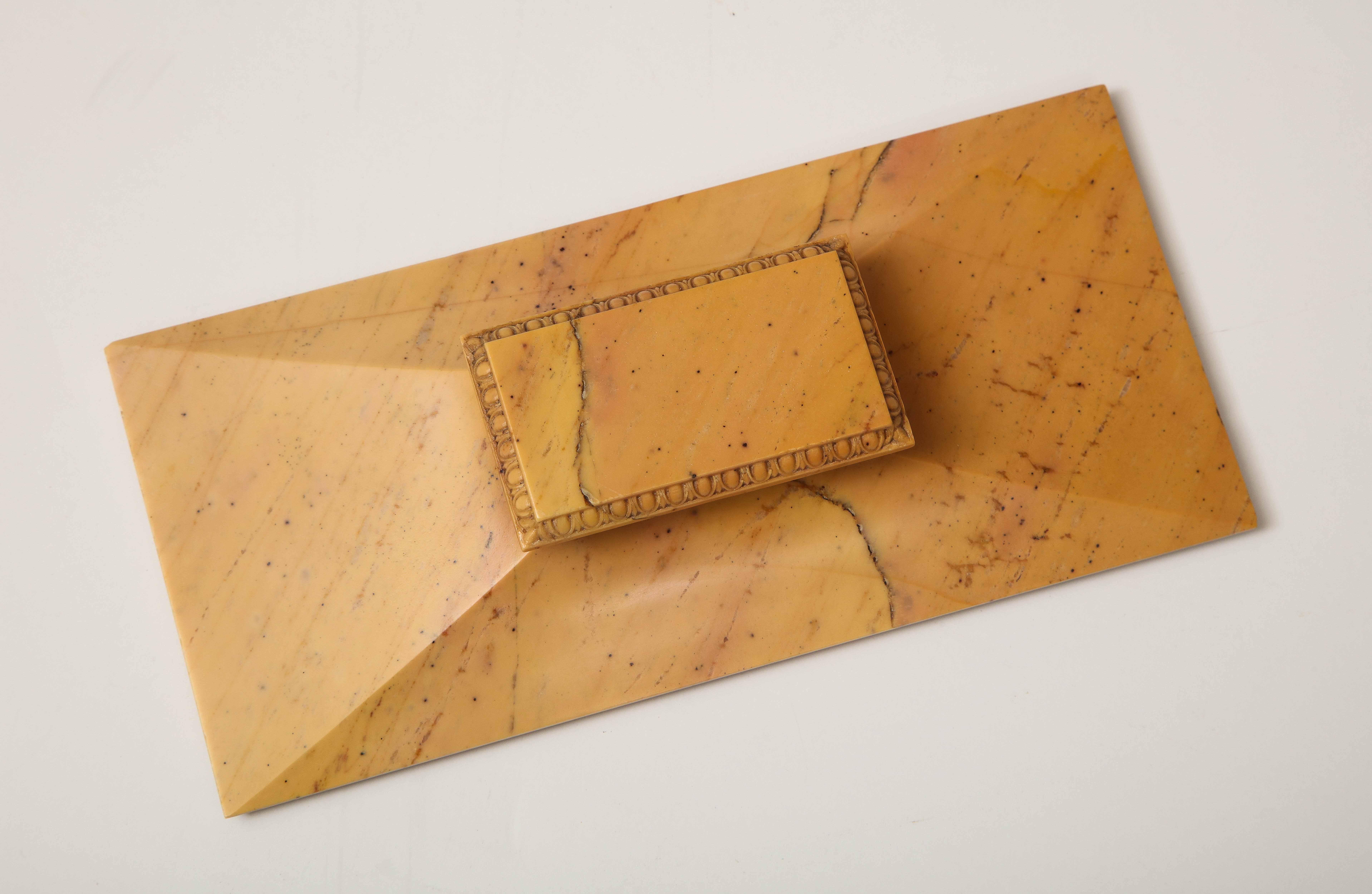 Early 19th Century Giallo Antica Tomb of Agrippa on Porphyry Base For ...