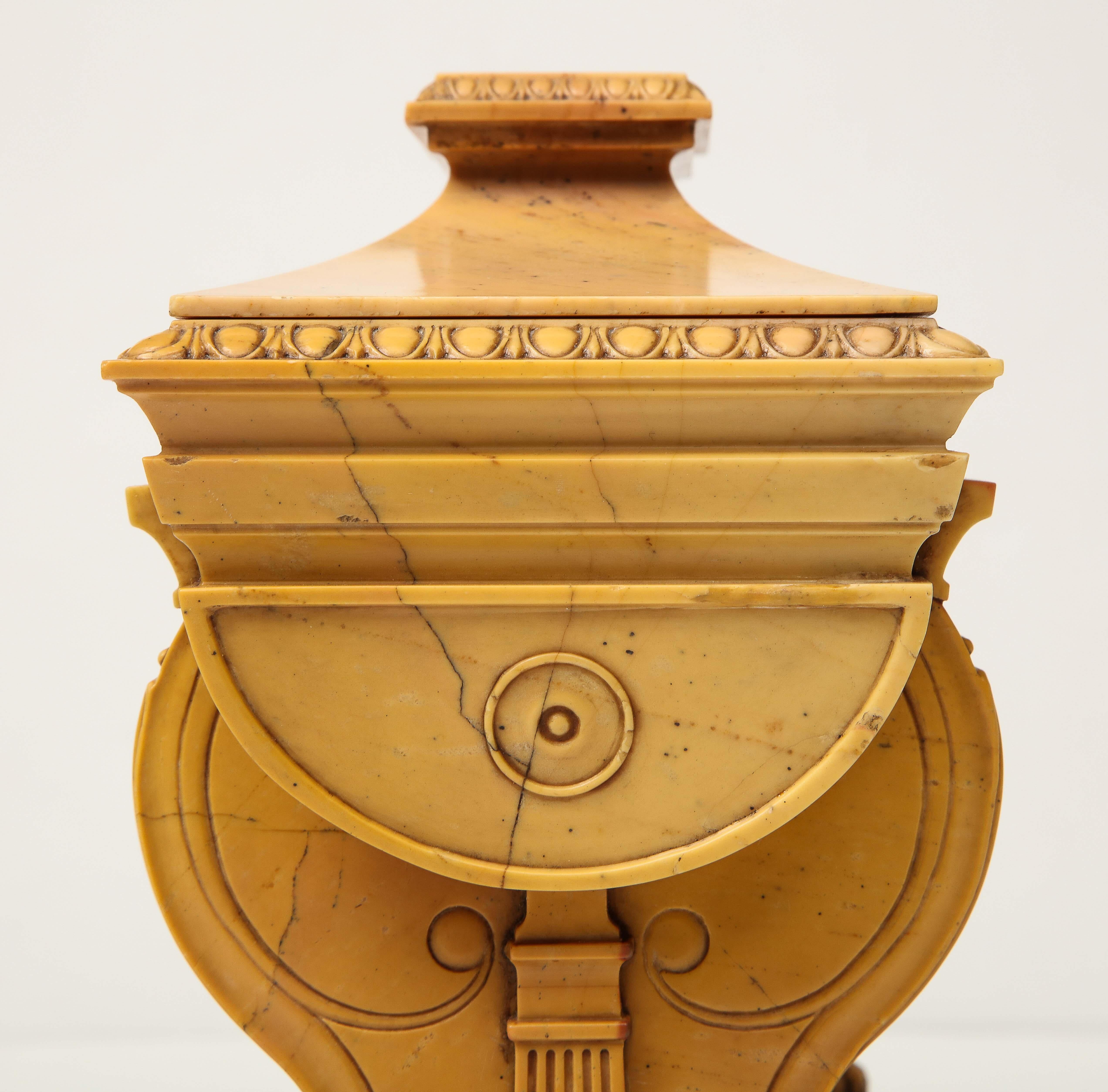 Early 19th Century Giallo Antica Tomb of Agrippa on Porphyry Base For ...