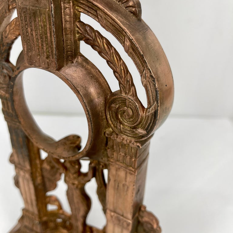 Early 19th Century Gilt Bronze Pocket Watch Night Stand For Sale at 1stDibs