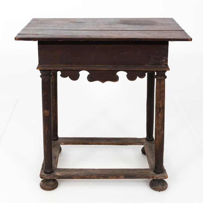 Early 19th Century Gothic Revival Pine Table at 1stDibs