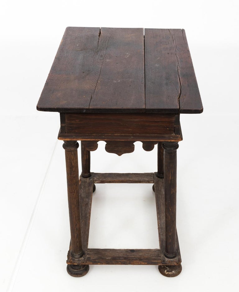 Early 19th Century Gothic Revival Pine Table at 1stDibs