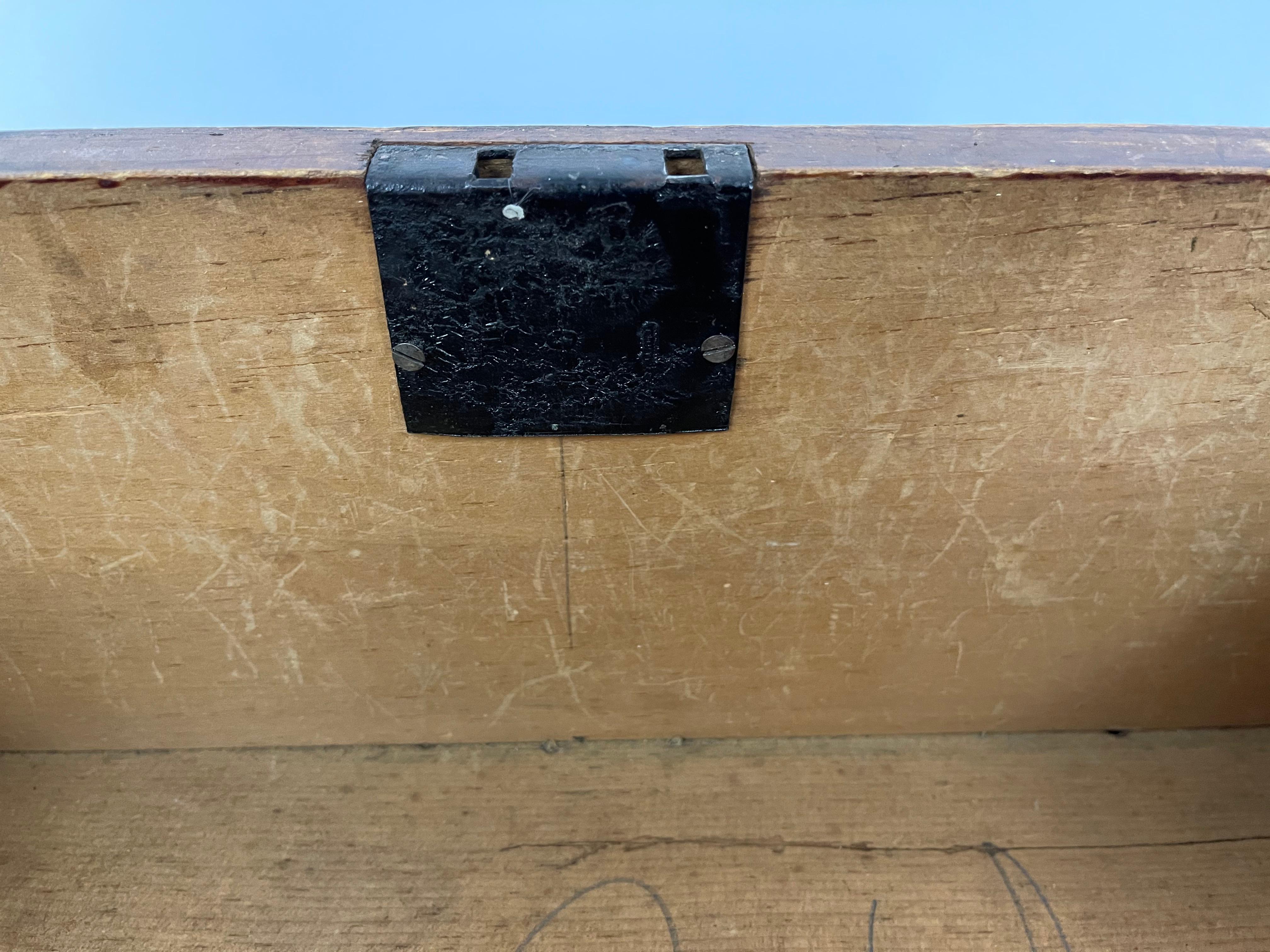 Early 19th Century Grain Painted Pine Box at 1stDibs