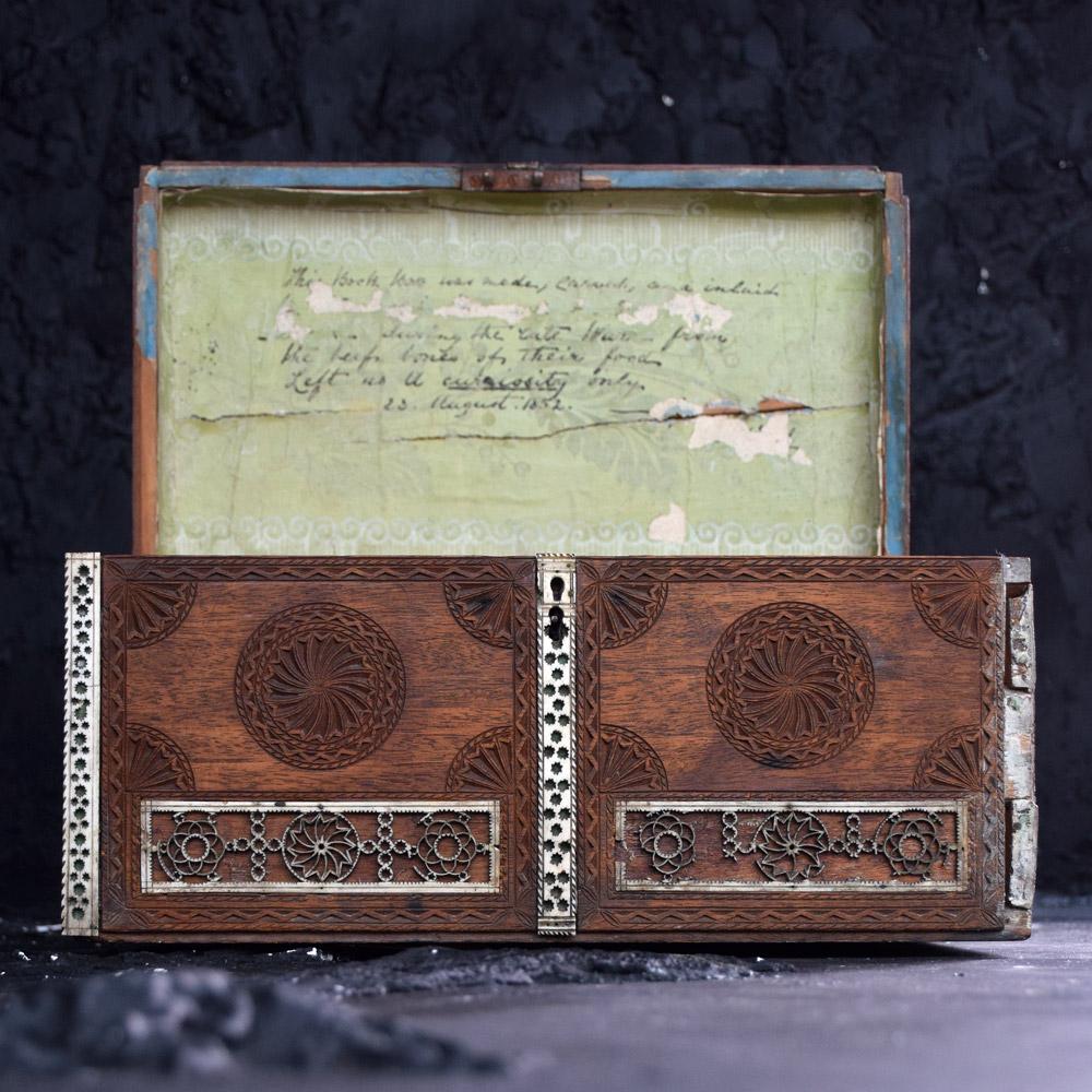 Early 19th Century Hand Carved Prisoner of War Box at 1stDibs