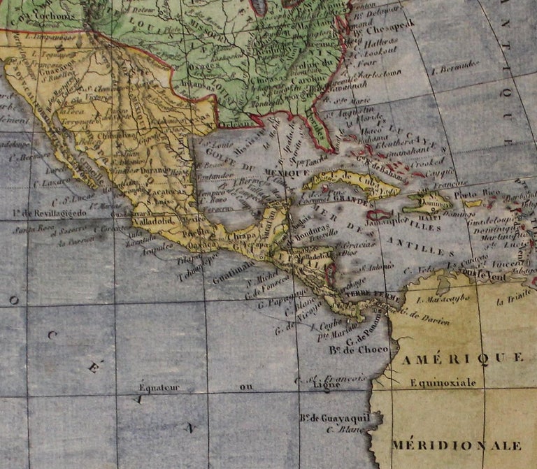 Early 19th Century Hand Coloured Map of North America by Aaron ...