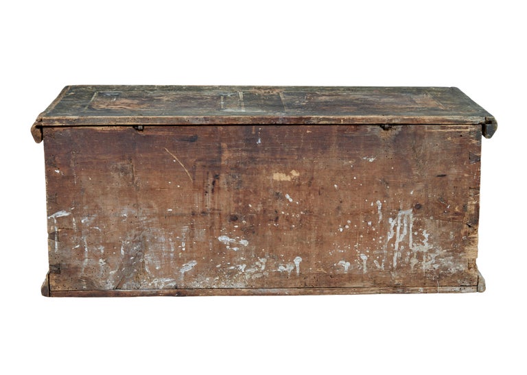 Early 19th Century Hand Painted Swedish Folk Art Pine Box at 1stDibs ...
