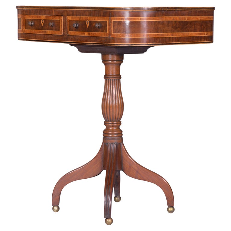 Early 19th Century Irish Regency Mahogany Side Table Retailed by Butler ...