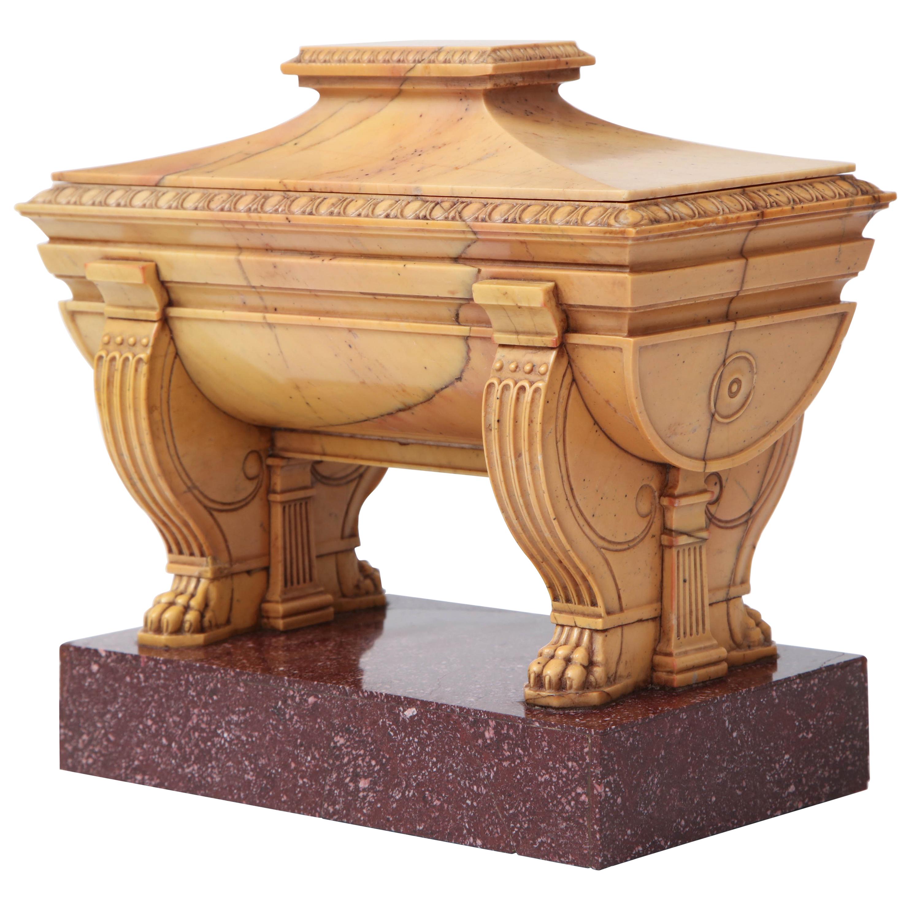 Early 19th Century Italian Model of the Tomb for Agrippa in Giallo ...