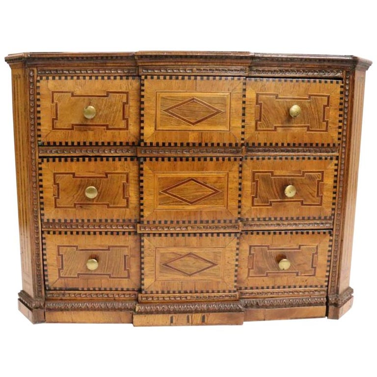 Early 19th Century Italian Neoclassical Fruitwood Jewelry or Silver ...