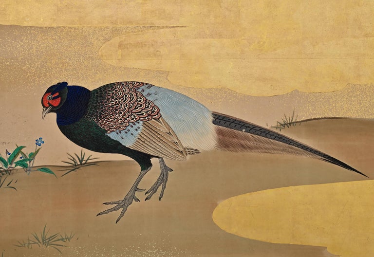 Early 19th Century Japanese Screen. Cherry Blossom and Pheasants by ...