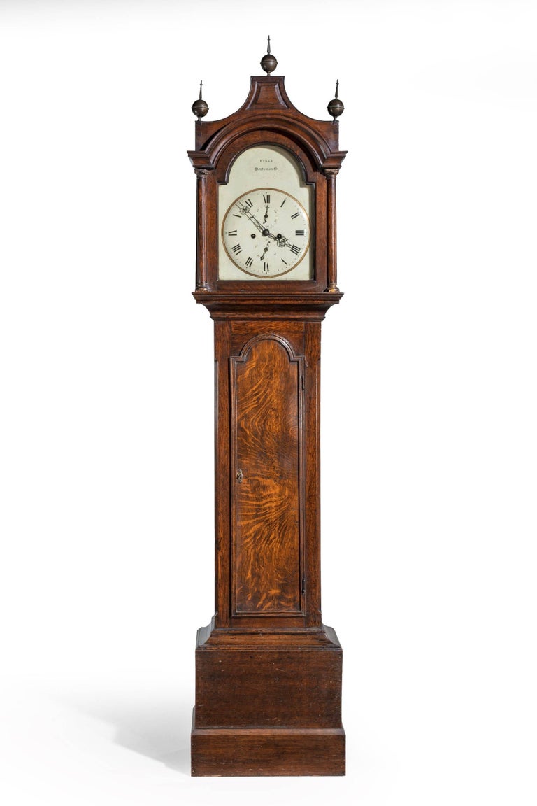 Early 19th Century Longcase Clock by Fiske of Portsmouth at 1stDibs