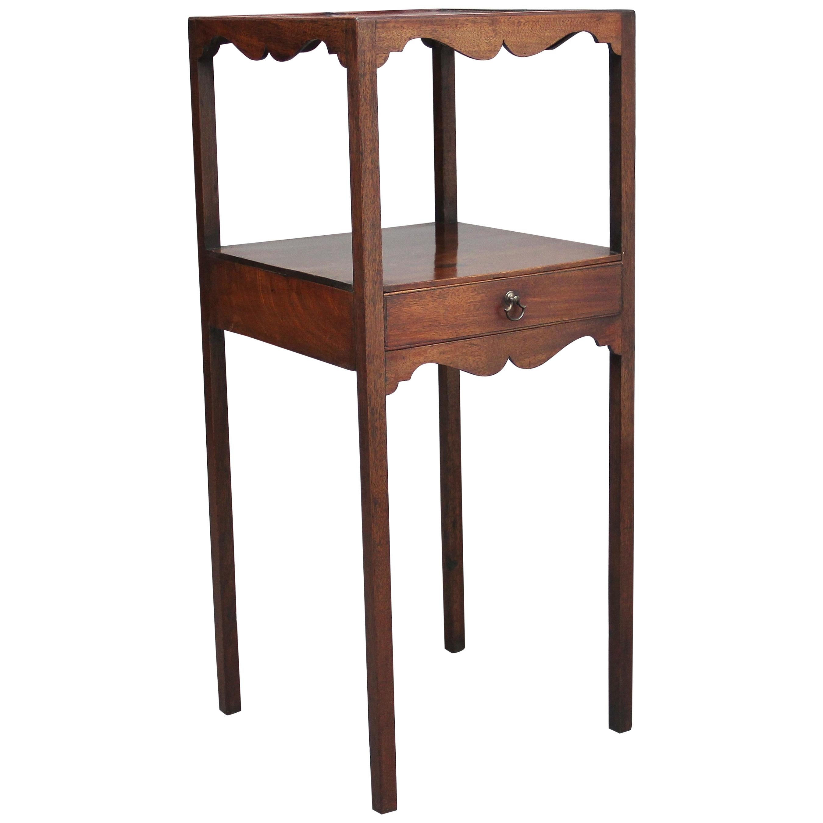 Early 19th Century Mahogany Bedside Table at 1stDibs
