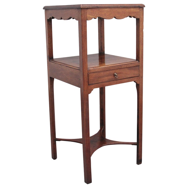 Early 19th Century Mahogany Bedside Table at 1stDibs