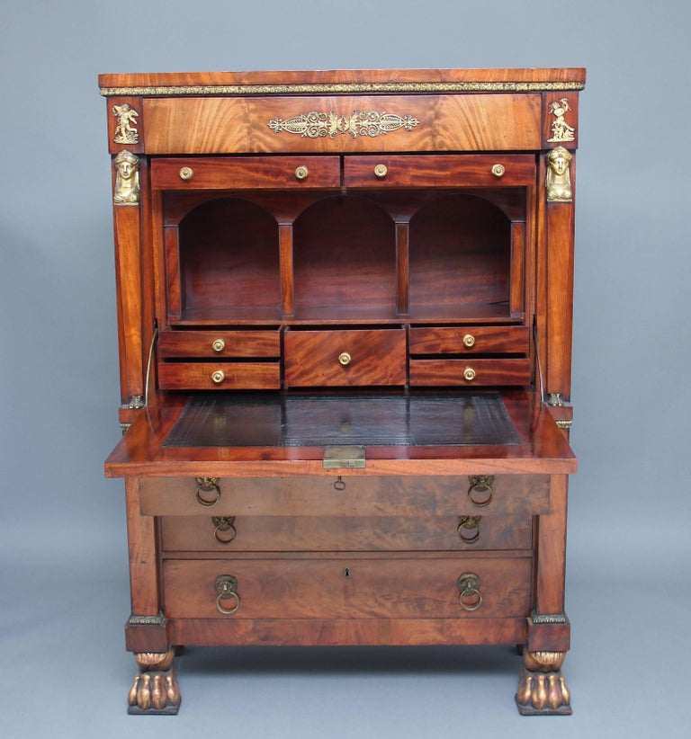 Early 19th Century Mahogany Escritoire at 1stDibs